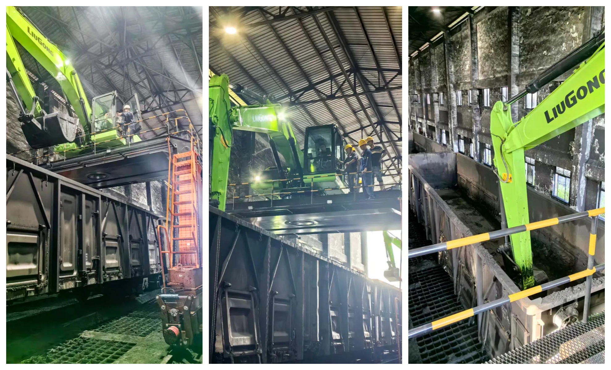 柳工创新突破，电动门式卸料机引领铁路运输新时代_匠客工程机械